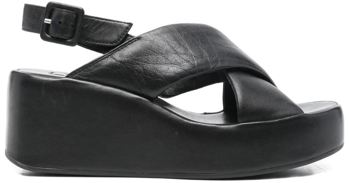 Högl 72Mm Criss-Cross Platform Sandals in Black | Lyst UK