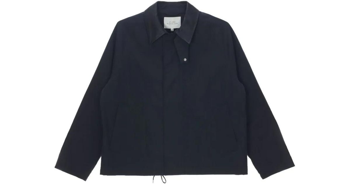 Studio Nicholson Dani Zip-Through Collar Jacket in Blue for Men | Lyst UK