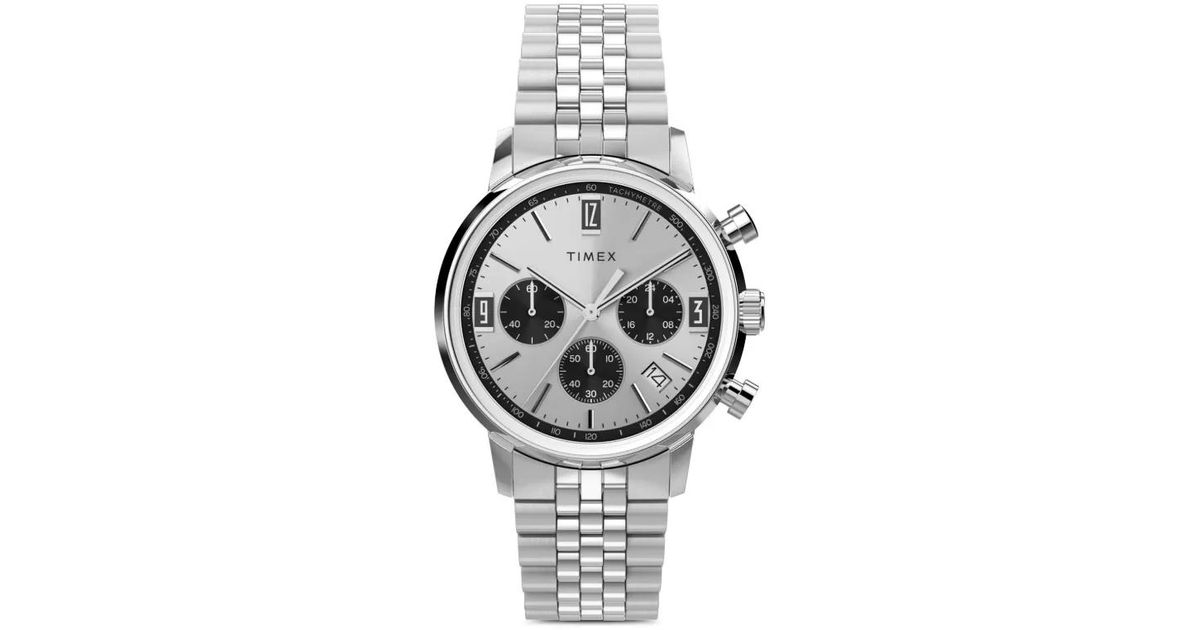 Timex Marlin Chronograph Tachymeter 40Mm in Metallic for Men | Lyst