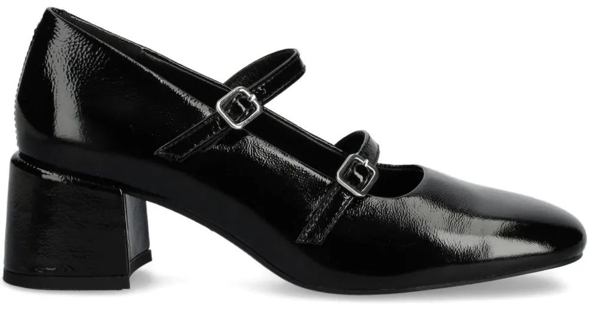 Vagabond Shoemakers 55Mm Adison Double-Buckle Patent Pumps in Black | Lyst