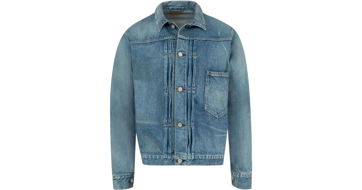 Human Made Future Denim Jacket in Blue for Men | Lyst