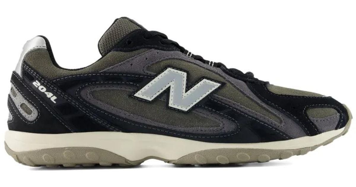 New Balance 204L Suede Sneakers in Black | Lyst UK