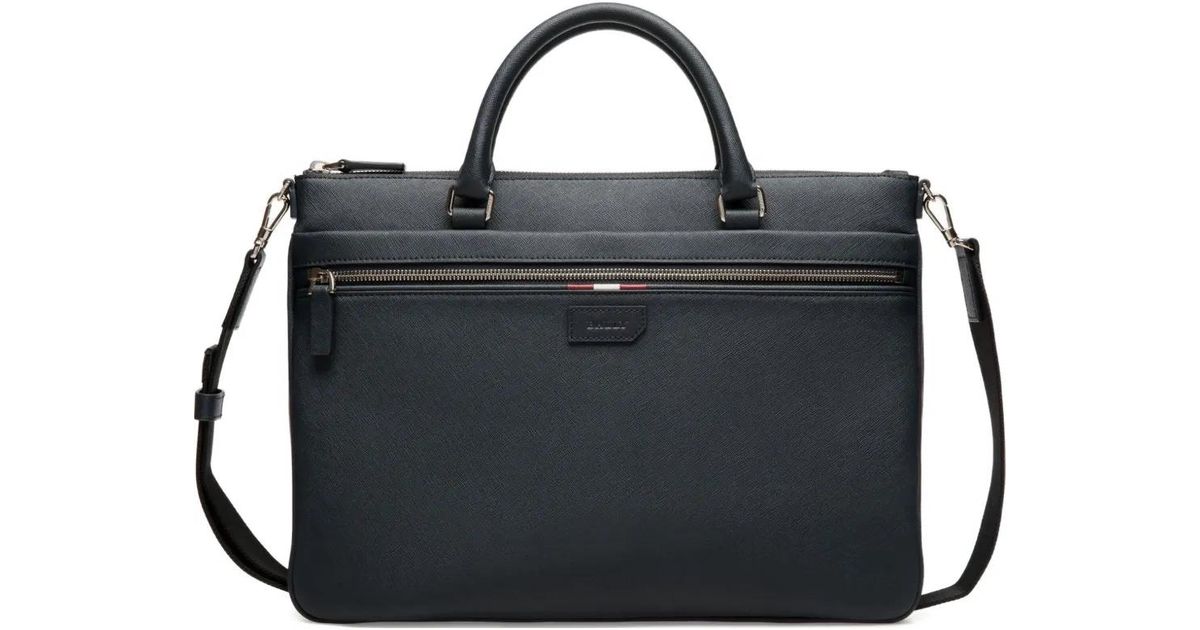 Bally Ribbon-Detail Briefcase in Black for Men | Lyst UK