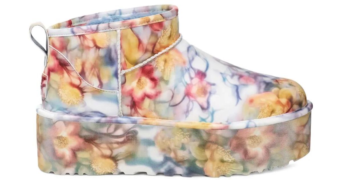 UGG X Collina Strada Ultra Mini Ankle Boots in Pink | Lyst