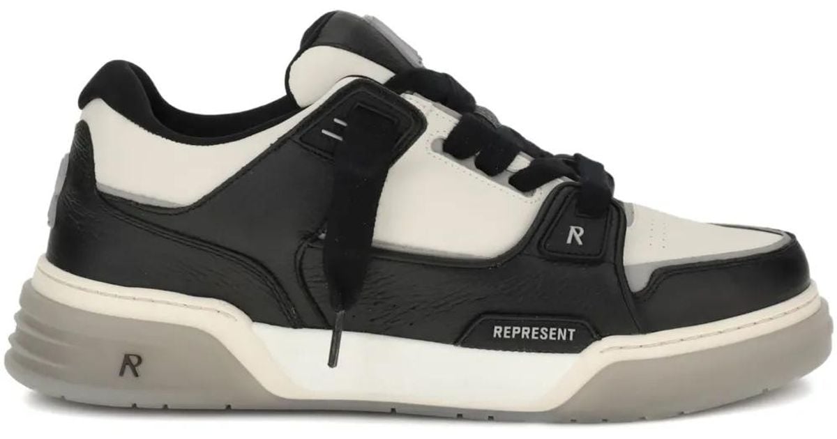 Represent Studio Logo Sneakers in Black for Men | Lyst UK
