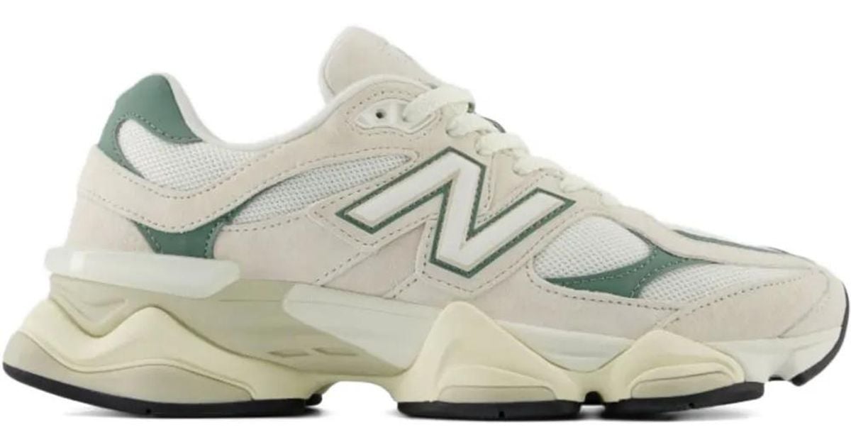 New Balance 9060 Chunky Sneakers in White | Lyst