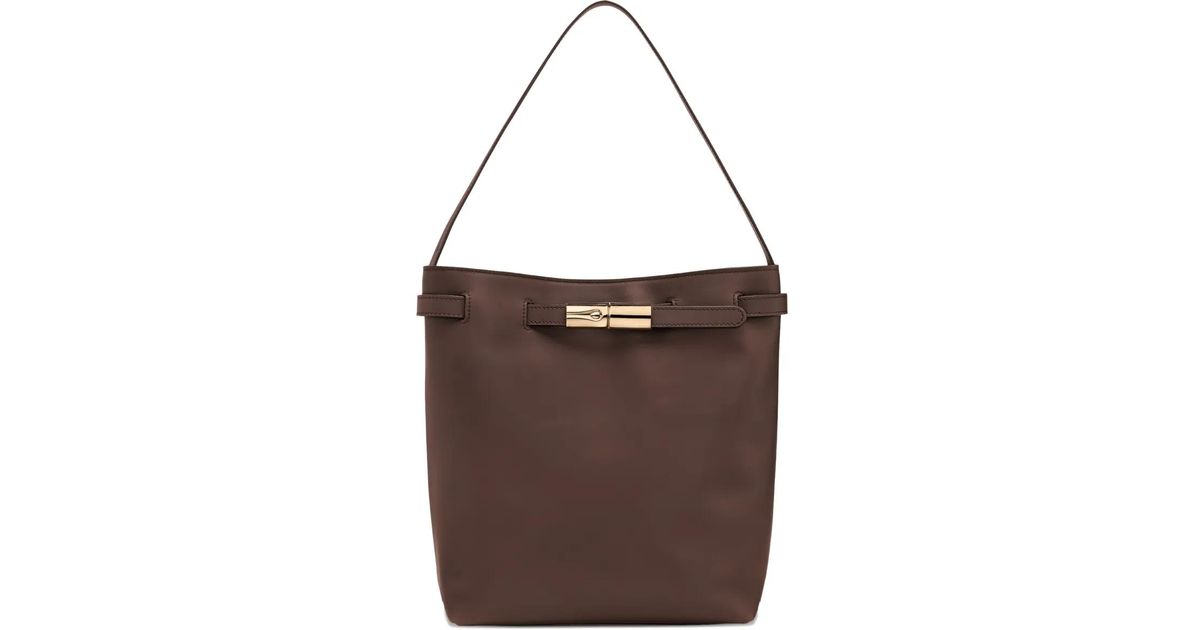 Longchamp Le Smart Shoulder Bag in Brown | Lyst UK