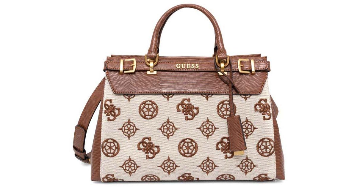 Guess Sestri 4G Peony Handbag in Pink | Lyst