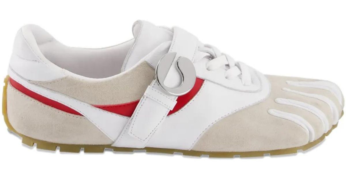 Coperni 5T Toe-Split Hardware Sneakers in White | Lyst