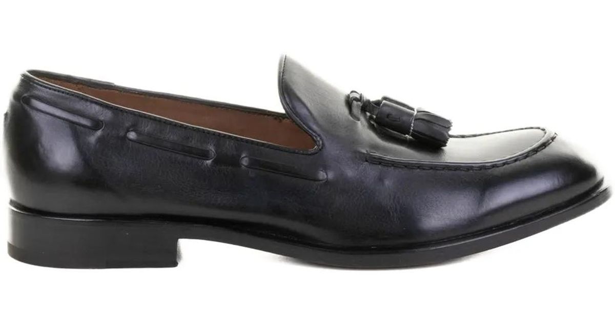 Fratelli Rossetti Tassel-Motif Leather Loafers in Black for Men | Lyst UK