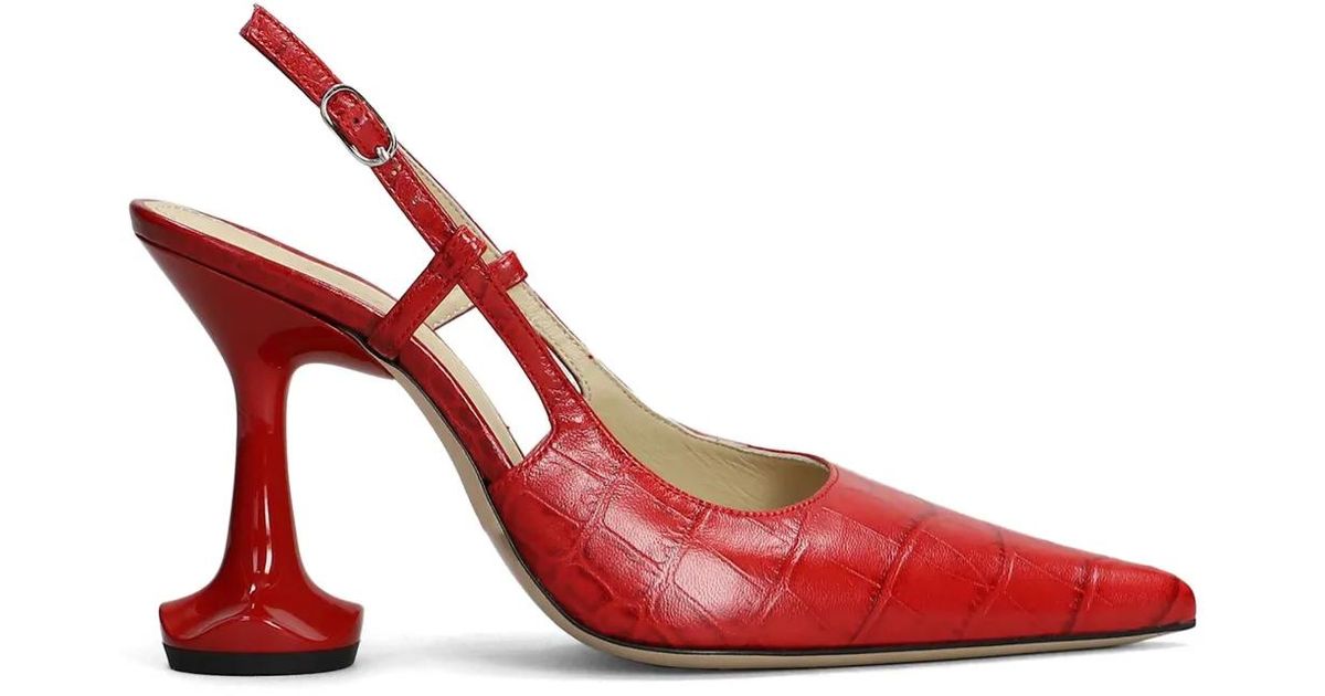 OTTANGE 90Mm Edna Pumps in Red | Lyst