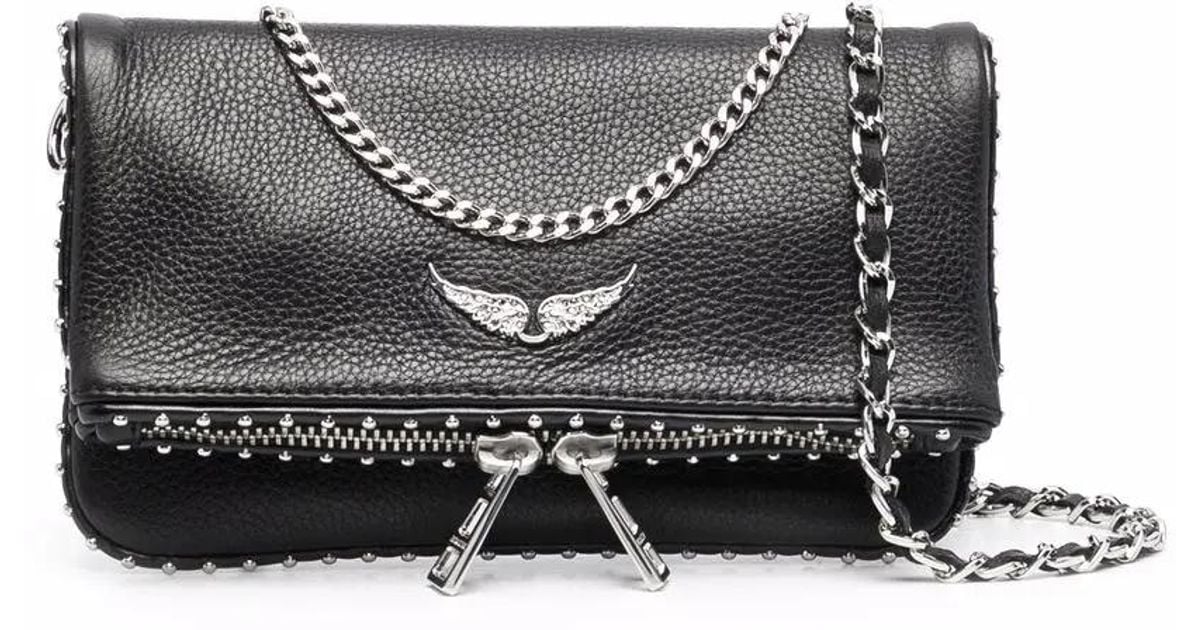Zadig & Voltaire Kleine Tas Met Studs in het Zwart | Lyst NL