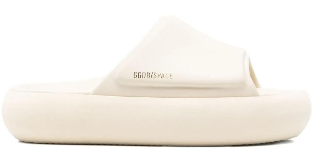 Golden Goose Space Slides in White | Lyst UK