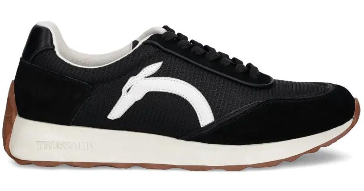 Trussardi Arrow Sneakers in Black for Men | Lyst UK