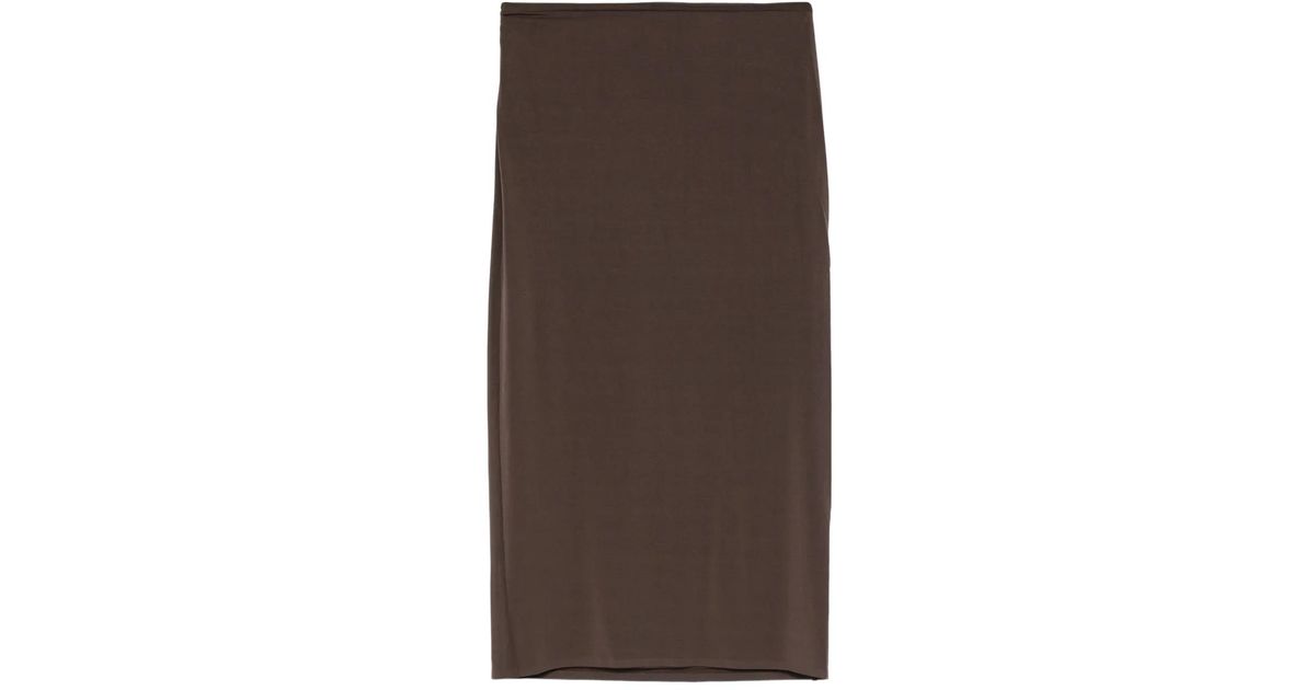 SIR. Matheo Midi Skirt in Brown | Lyst