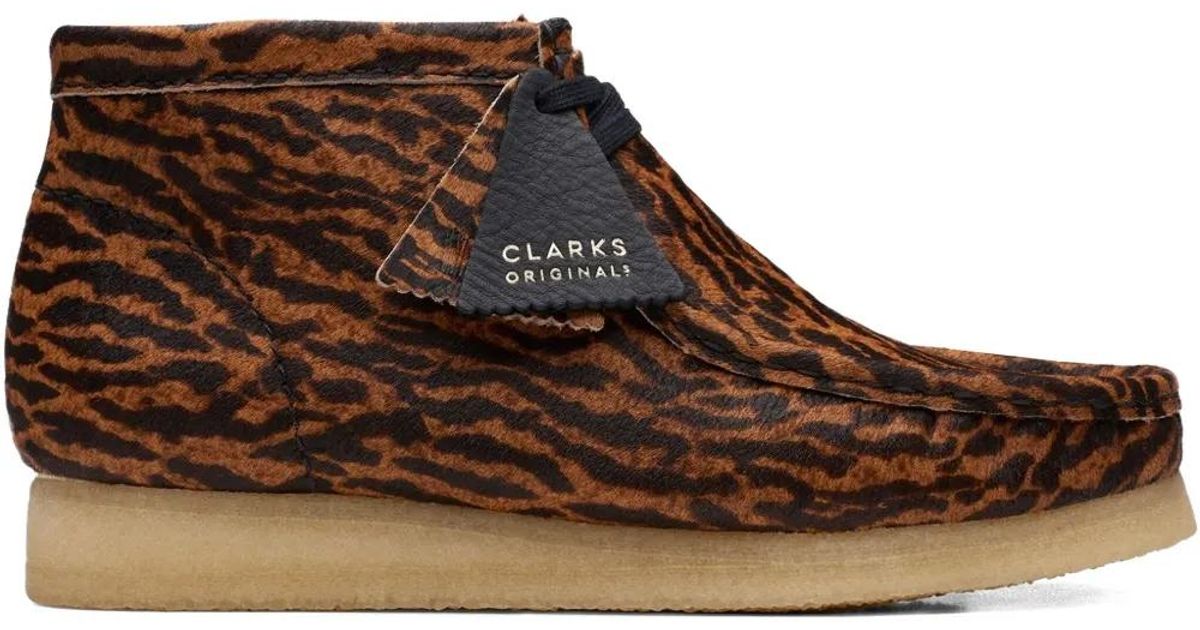 Clarks Originals Wallabee "Tortoiseshell" Boots in Brown for Men | Lyst UK