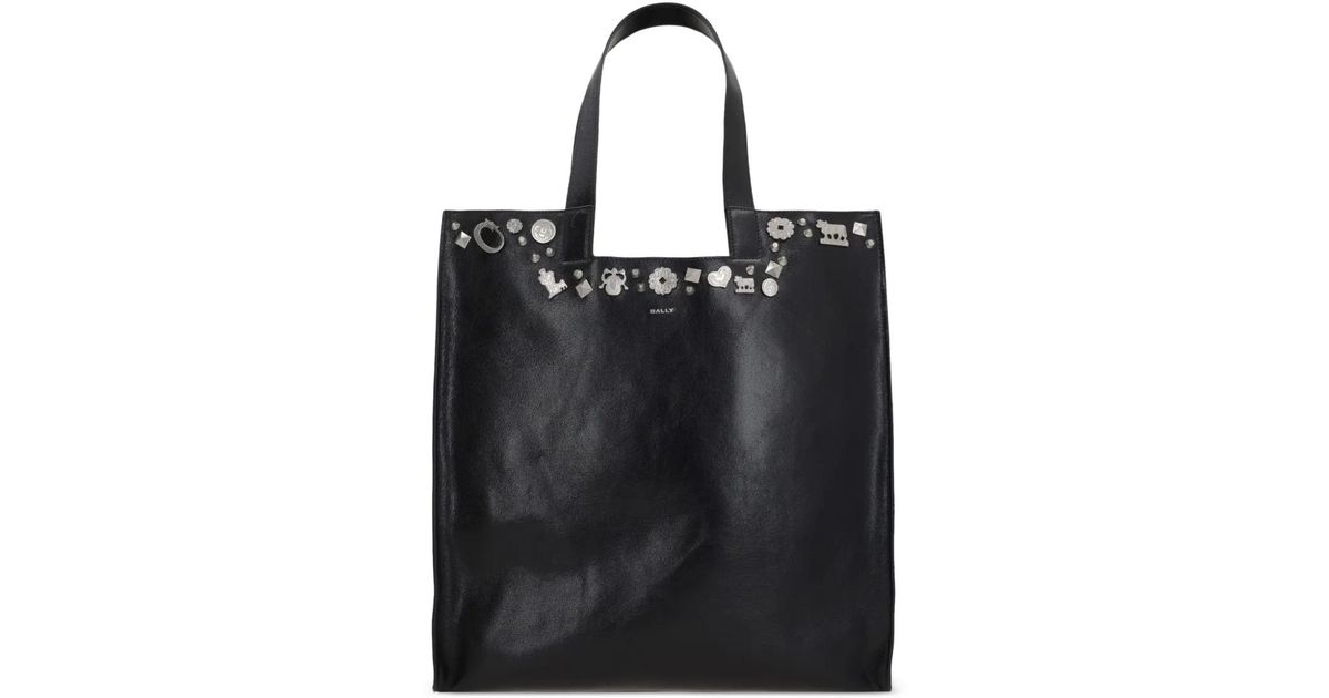 Bally Easy Leather Tote Bag in Black | Lyst UK