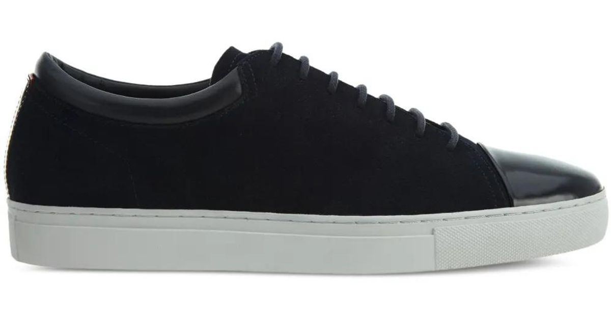 HUGO Cap-Toe Sneakers in Black | Lyst UK