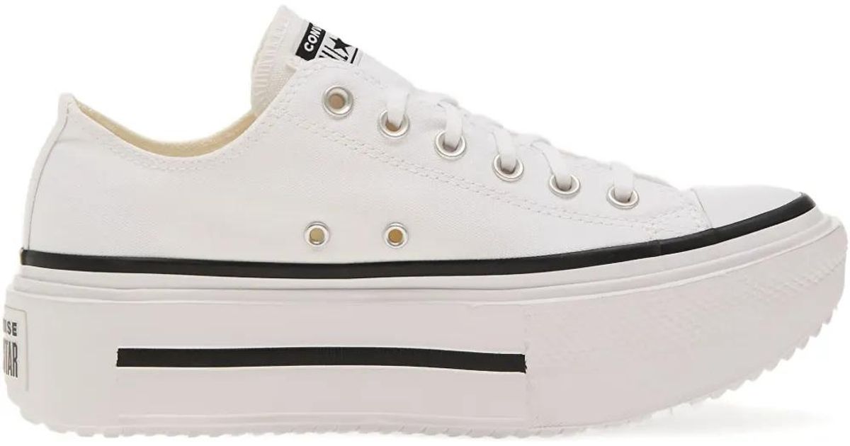 Converse Lift Double Stack Sneakers in White | Lyst