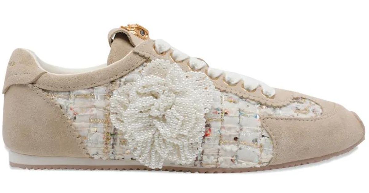 Kurt Geiger Flower Islington Sneakers in White | Lyst UK