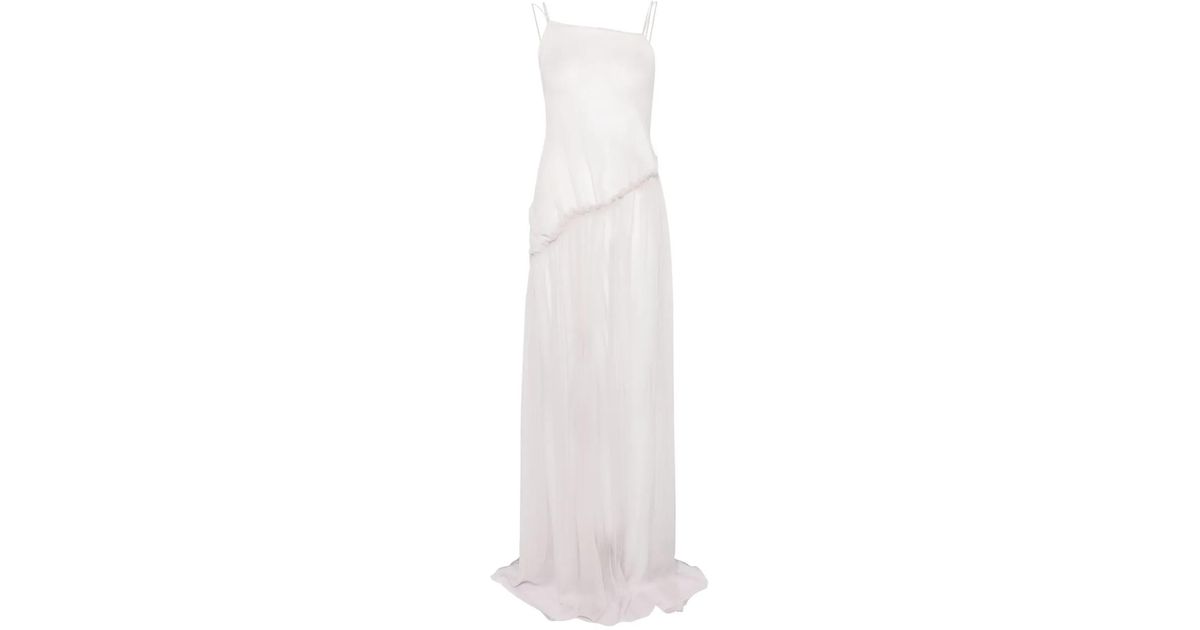 Ann Demeulemeester Neta Maxi Dress in White | Lyst