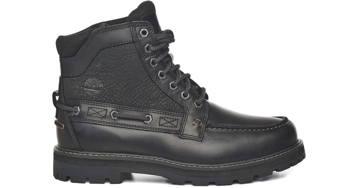 Timberland Britton Road Leather Ankle Boots in Black for Men | Lyst UK