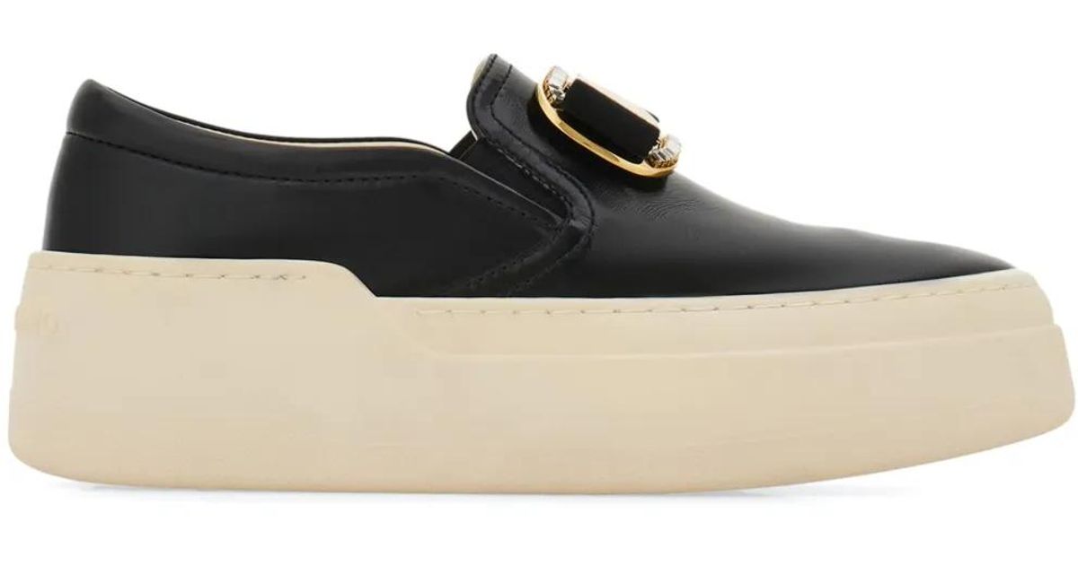 Ferragamo New Vara Sneakers in Black | Lyst