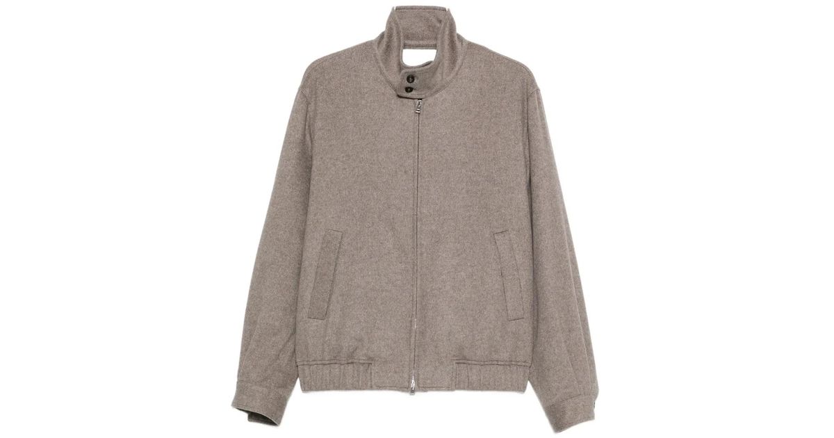 Cellar Door Zip-Front Welt-Pocket Jacket in Brown for Men | Lyst UK