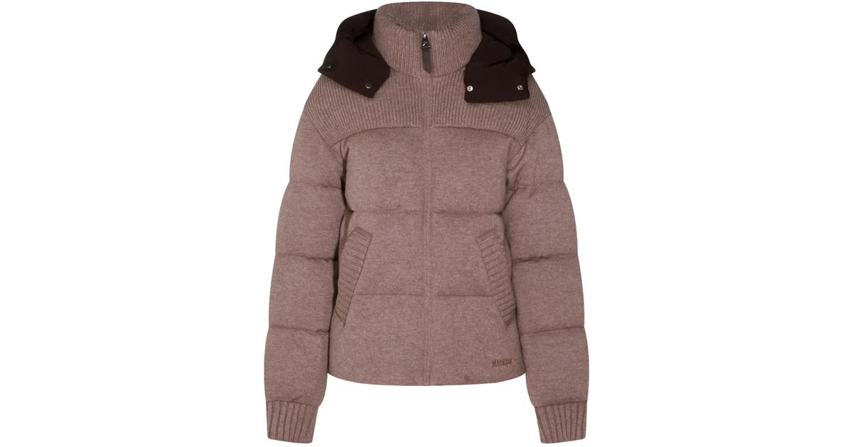 Mackage Griffen Hooded Puffer Jacket in Brown for Men | Lyst