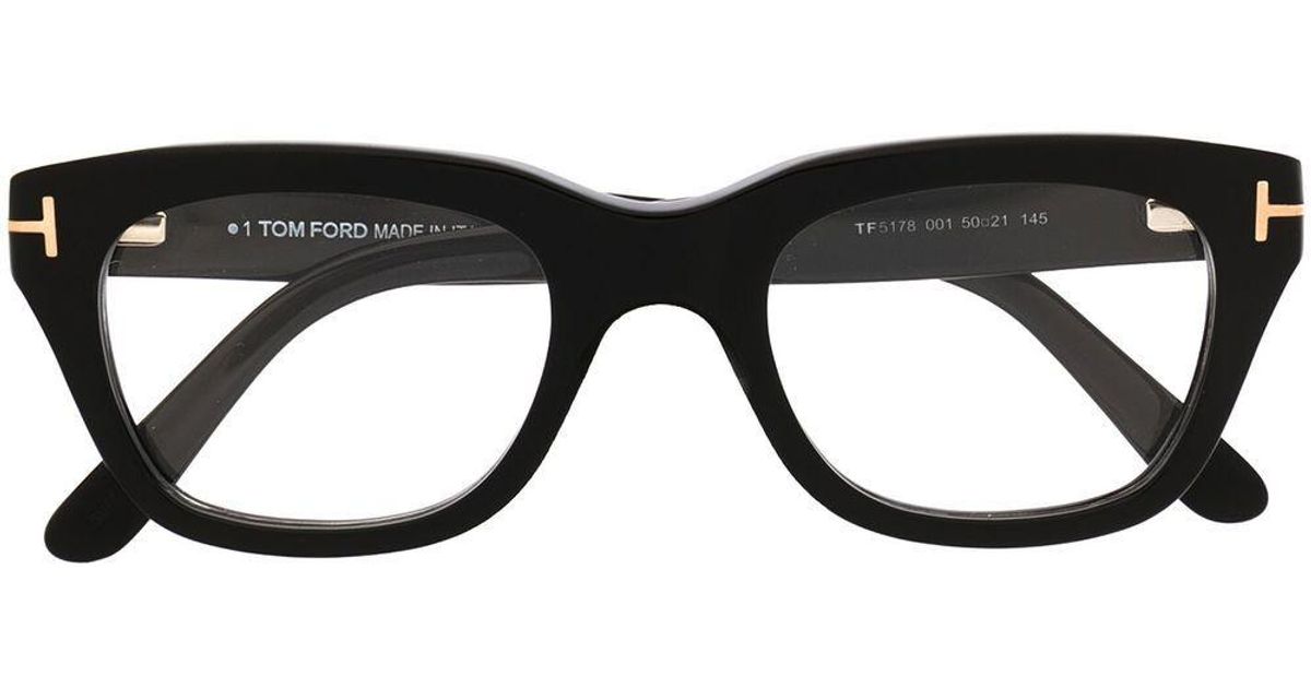 Tom Ford Wayfarer-Frame Optical Glasses in Black | Lyst