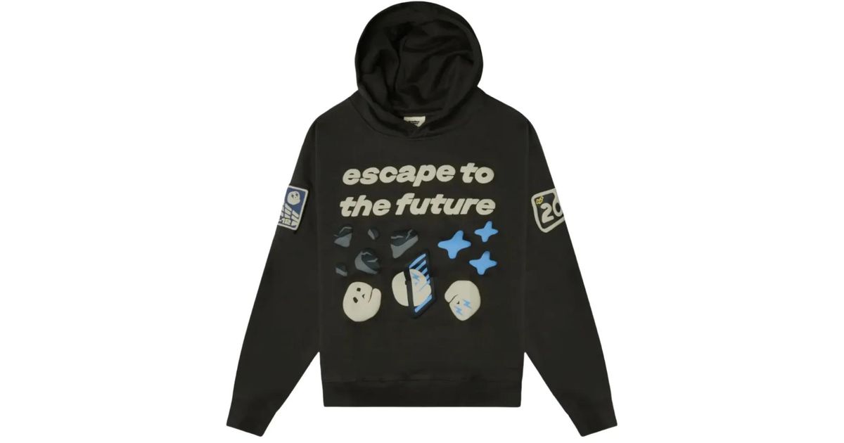 BROKEN PLANET Graphic-Design Hoodie in Black | Lyst UK
