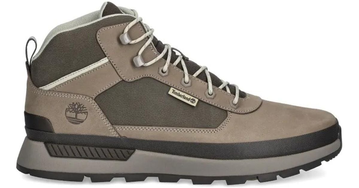 Timberland Logo-Embossed Sneakers in Grey for Men | Lyst UK