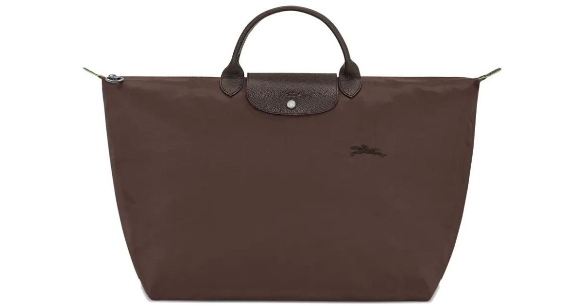 Longchamp Large Le Pliage Tote Bag in Brown | Lyst