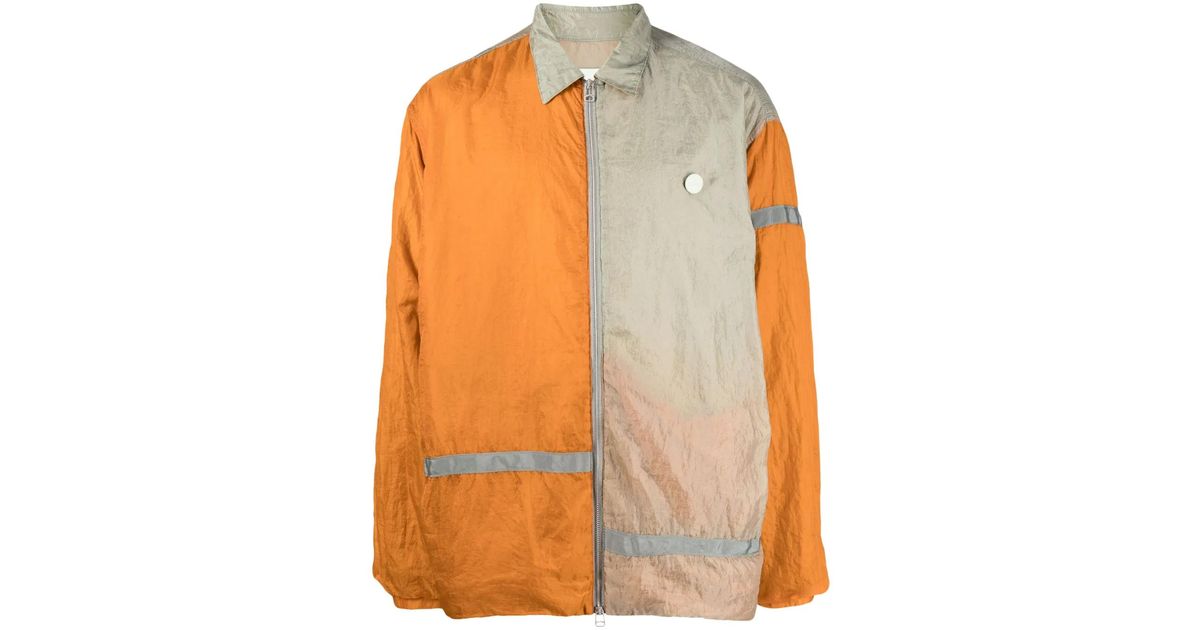 OAMC Chemise Re:Work À Empiècements Contrastants in Orange for Men ...