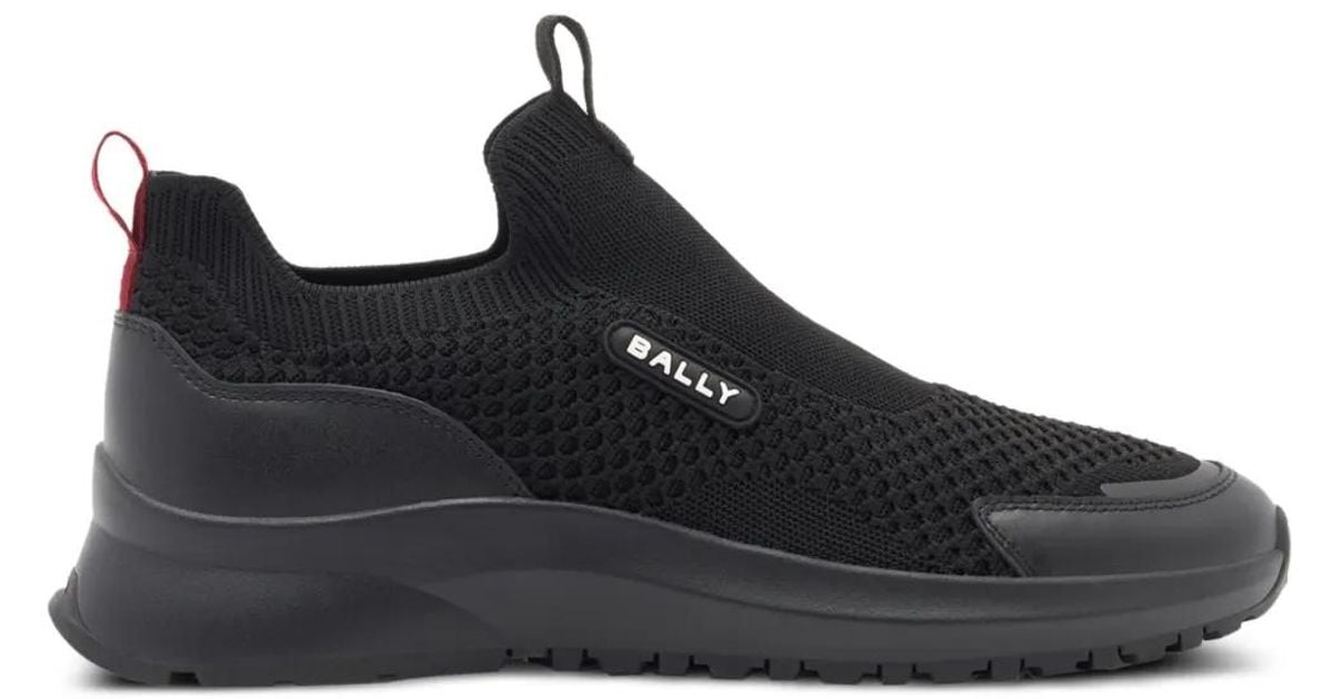 Bally Logo-Motif Sneakers in Black for Men | Lyst