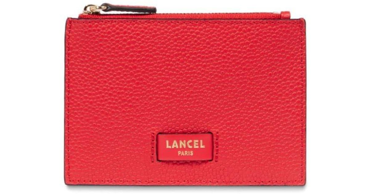 Lancel Large Ninon Wallet in Red | Lyst UK