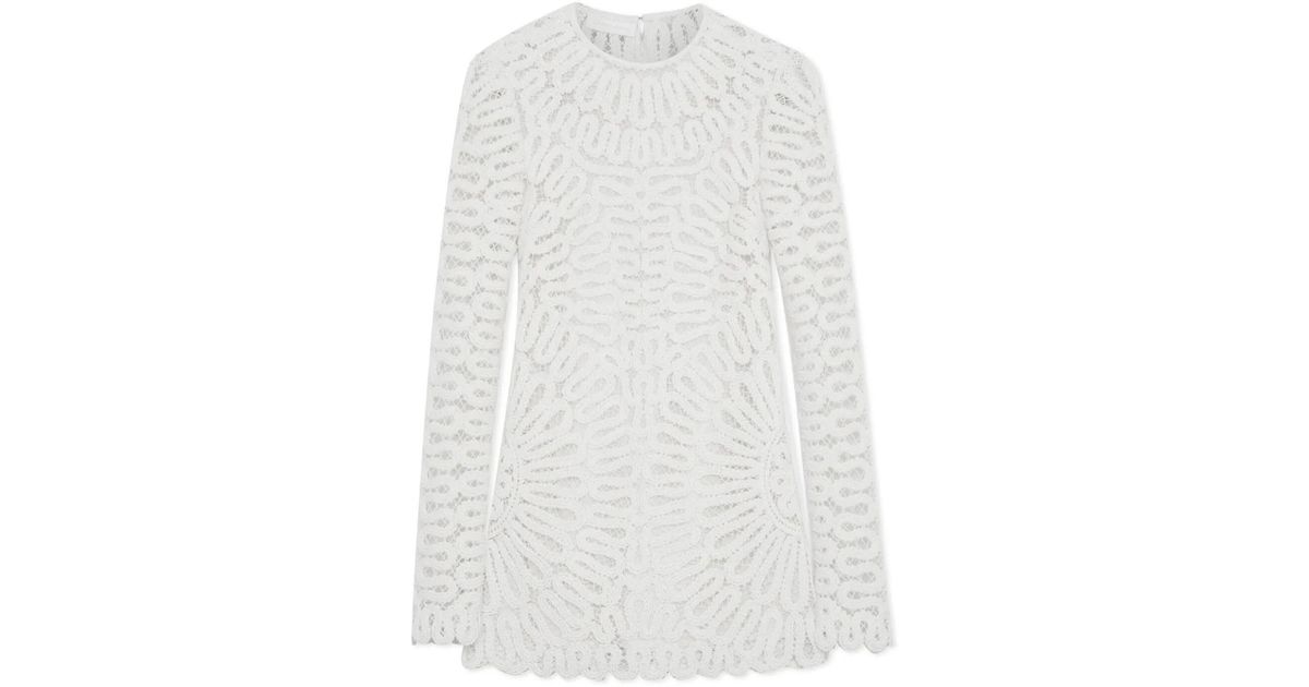 Jonathan Simkhai Mccall Cage Crochet Mini Dress in White | Lyst