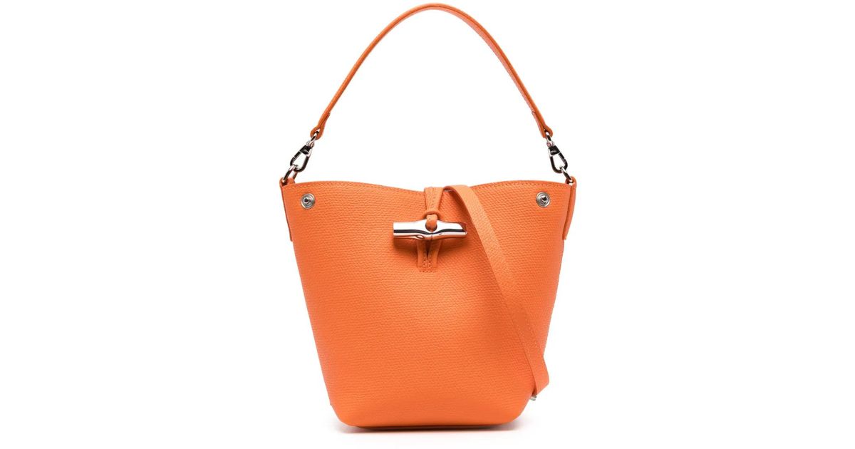 Longchamp Sac Seau Xs Roseau Essential En Cuir in Orange | Lyst