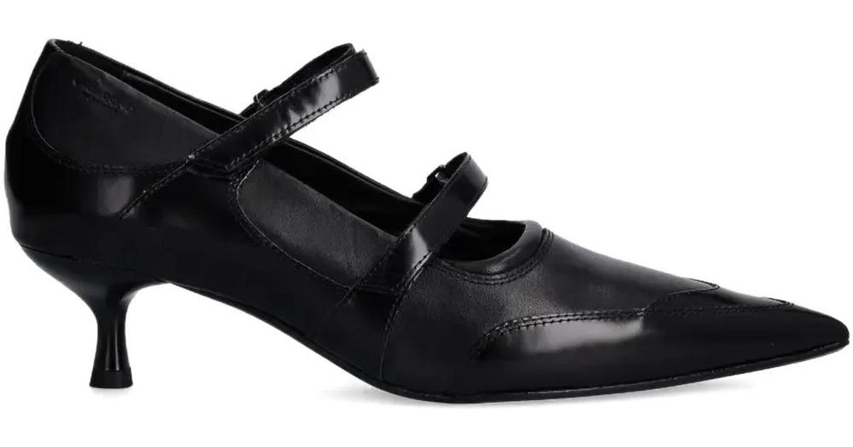 Vagabond Shoemakers 47Mm Lykke Double-Strap Pumps in Black | Lyst