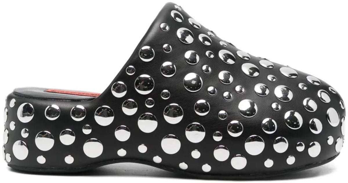 Simon Miller Studded Bubble Clogs in Black | Lyst UK