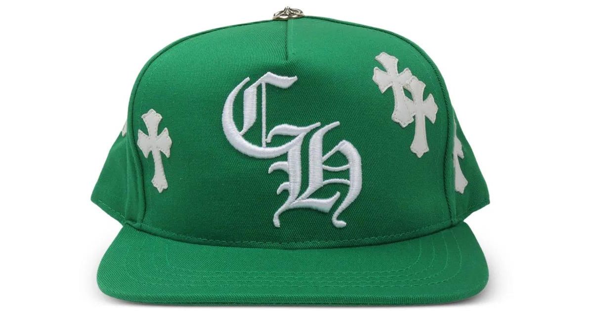Chrome Hearts Cross-Patch Cap in Green for Men | Lyst
