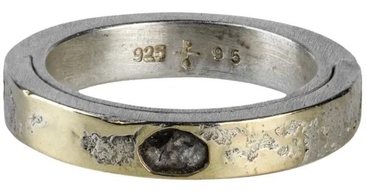 Parts Of 4 18K Sistema Diamond Slab Ring in Metallic | Lyst