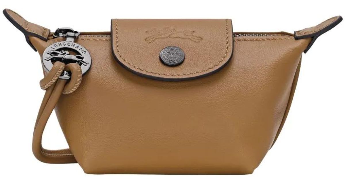 Longchamp Le Pliage Xtra Coin Purse in Natural | Lyst