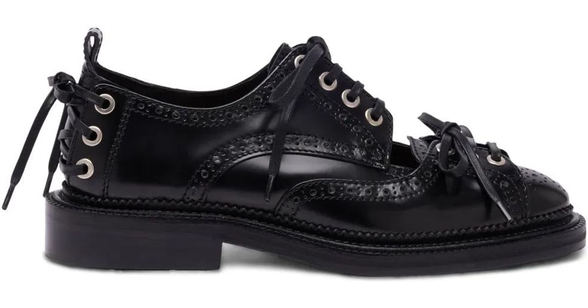Simone Rocha Cut-Out Brogues in Black | Lyst