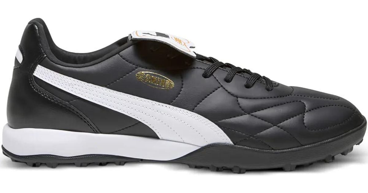 PUMA King Top Tt Football Sneakers in Black | Lyst UK