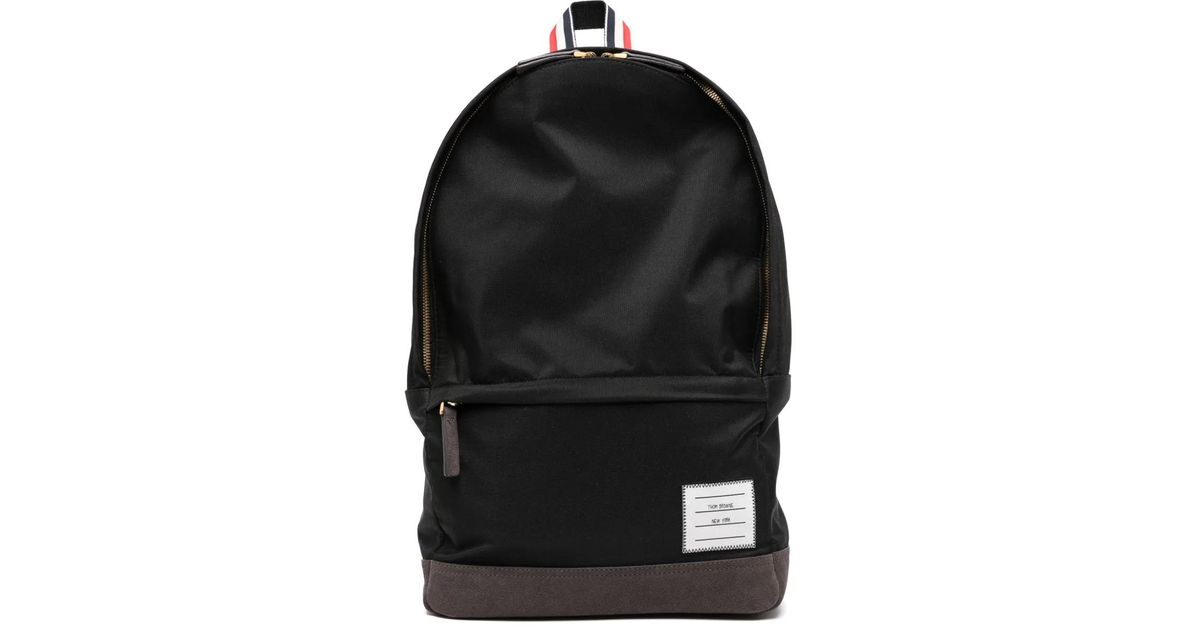 Thom Browne Unstructured Backpack in Black for Men | Lyst