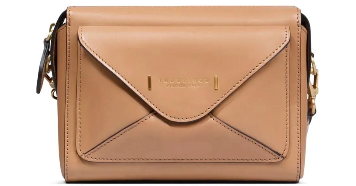 The Bridge Leather Cross Body Bag in Natural | Lyst