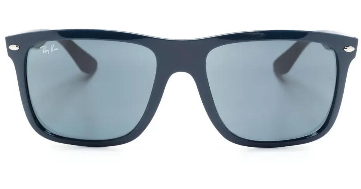 Ray-Ban Boyfriend Two Square-Frame Sunglasses in Blue | Lyst UK