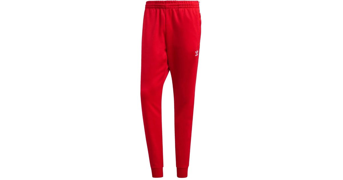 adidas Sst Adicolor Classics "better Scarlet" Track Pants in Red for ...
