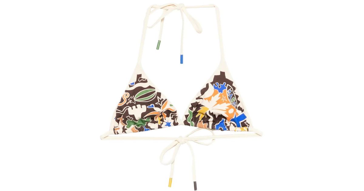 ALÉMAIS Maroc Triangle Bikini Top in Metallic | Lyst